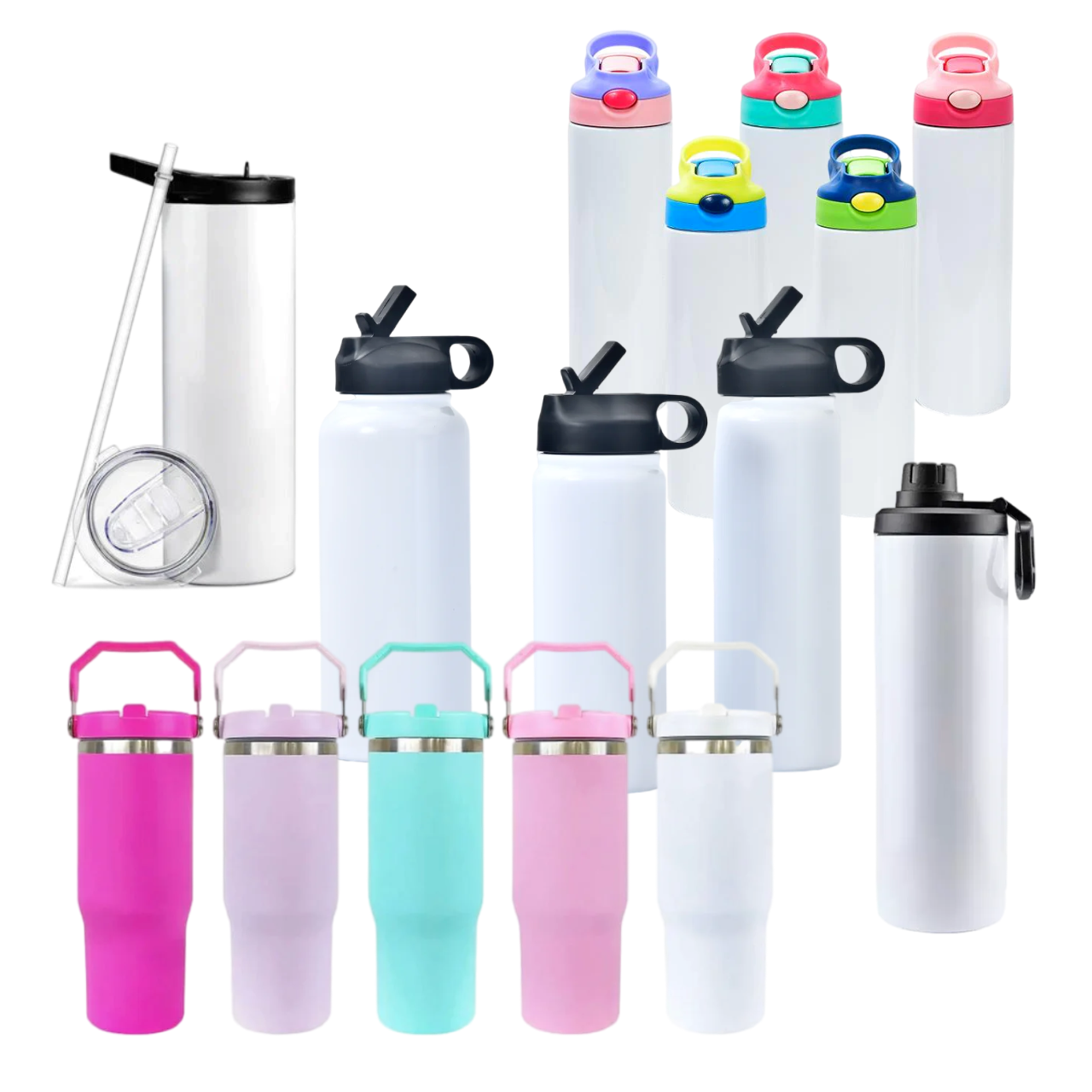 Sublimation Water Bottle Blanks - Customize Now | Trendy Supply Shop
