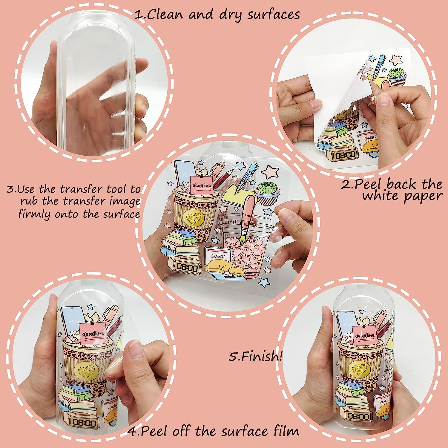 UV DTF Sticker Wraps for 16oz Glass Cans Waterproof Decals – Trendy Supply